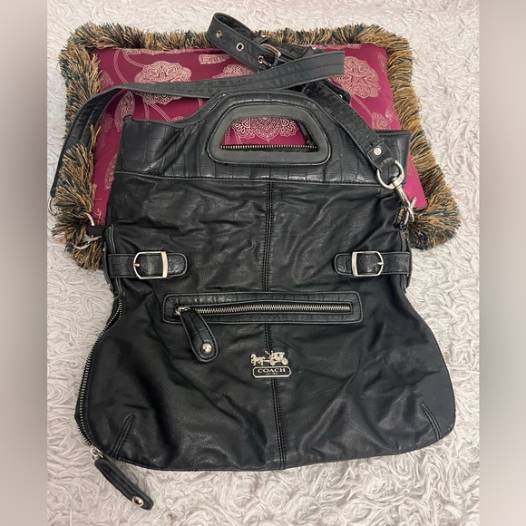 Coach | Bags | Coach Black Crossbody Bag With Quilted Design And Hand ...